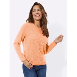 Sieh an! Ajour-Pullover in apricot | Gr.: 56