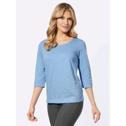 Sieh an! 3/4-Arm-Shirt in bleu | Gr.: 52