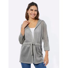 Sieh an! Strickjacke in steingrau | Gr.: 46