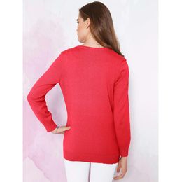 Sieh an! Strickjacke in korallenrot | Gr.: 52
