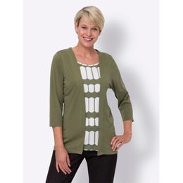 Sieh an! 2-in-1-Shirt in khaki | Gr.: 50