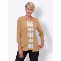 Sieh an! 2-in-1-Shirt in camel | Gr.: 56