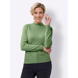 Sieh an! Stehkragenpullover in eucalyptus | Gr.: 44
