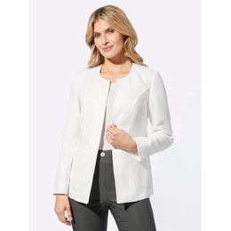 Sieh an! Boucl&eacute;-Blazer in wei&szlig; | Gr.: 46