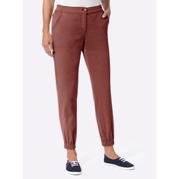Sieh an! Twill-Hose in rotbraun | Gr.: 52