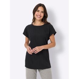 Sieh an! Longshirt in schwarz | Gr.: 56