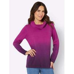 Sieh an! Rollkragenpullover in magenta-traube | Gr.: 40
