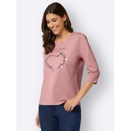 Sieh an! 3/4-Arm-Shirt in hortensie-schwarz | Gr.: 54