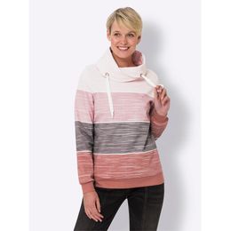 Sieh an! Sweatshirt in rosenholz-hellros&eacute;-bedruckt | Gr.: 48