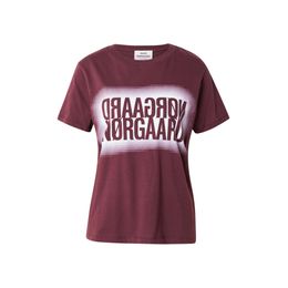 Mads N&oslash;rgaard Mads Norgaard Copenhagen T-Shirt 'Trenda' Damen Gr&ouml;&szlig;e L hellgrau / bordeaux