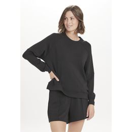 ENDURANCE ATHLECIA Sweatshirt ATHLECIA "Jacey", Gr. 34, schwarz, 51% Polyester, 44% Modal, 5% Elasthan, unifarben, normal, Rundhals, Sweatshirts Sweatshirt, aus extra weichem Material