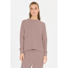 ENDURANCE ATHLECIA Sweatshirt ATHLECIA "Jacey", Damen, Gr. 40, pink, 51% Polyester, 44% Modal, 5% Elasthan, unifarben, normal, Rundhals, Sweatshirts Sweatshirt, aus extra weichem Material