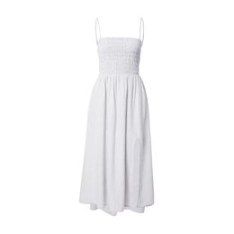 Hollister Kleid Damen Gr&ouml;&szlig;e 42 hellgrau / wei&szlig;