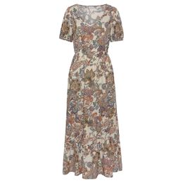 Vivance By Lascana Kleid Damen Gr&ouml;&szlig;e 48 blau / senf / orange Sommerkleid
