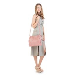 Samantha Look Shopper echt Leder, Made in Italy rosa