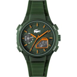 Lacoste Chronograph »LC33« Armbanduhr, Quarzuhr, Herren, analog, digital, Stoppfunktion khakifarben Sportiver Herrenchronograph