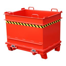 Bauer S&uuml;dlohn Baustoffcontainer BC 1000, lackiert, Feuerrot (4445-01-0000-3000)