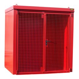 Bauer S&uuml;dlohn Gasflaschen-Container GFC-B M2, lackiert, Feuerrot (4477-32-0000-3000)