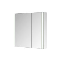 KEUCO Spiegelschrank 2-t&uuml;rig Somaris 80x71x12,7cm, vsp, WV, Hz, asym. (14502002201)