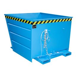 Bauer S&uuml;dlohn VG 1100 Kippbeh&auml;lter, lackiert, Lichtblau aus Stahl f&uuml;r Sch&uuml;ttgut bis 1100 l, 4535-04-0000-3 (4535-04-0000-5012)