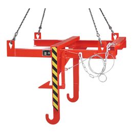 Bauer S&uuml;dlohn Kipptraverse f&uuml;r Baustoffbeh&auml;lter BBT, lackiert, Feuerrot (4511-08-0000-3000)