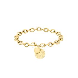 Liebeskind Berlin Armband »LJ-0690-B-20, LJ-0691-B-20« gelbgoldfarben 20 cm Trendpiece der Liebeskind Berlin Schmuckkollektion mit Münzanhänger