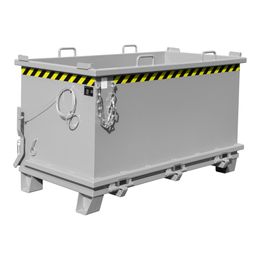 Bauer S&uuml;dlohn Klappbodenbeh&auml;lter SB 1500, lackiert, Mausgrau (4417-16-0000-7005)