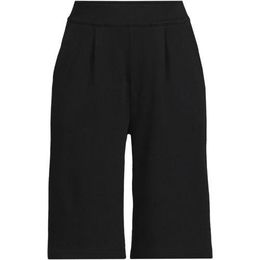 LANDS' END Bermuda-Shorts SPORT KNIT, Damen,  Schwarz, Baumwolle, by Lands' End