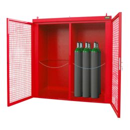 Bauer S&uuml;dlohn Gasflaschen-Container GFC-B/W M3, lackiert, Feuerrot (4477-33-1000-3000)