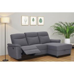 Home Affaire Ecksofa »BRIONNE, L-Form, 255cm, manuelle u. elektrische Funktion (USB A/C), « Liegefunktion, Stauraum, Federkernpolsterung, Webstoff...