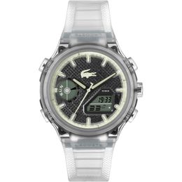 Lacoste Chronograph »LC33« Armbanduhr, Quarzuhr, Herren, analog, digital, Stoppfunktion transparent Angesagte Herrenarmbanduhr