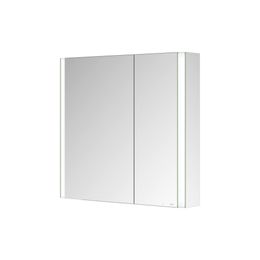 KEUCO Spiegelschrank 2-t&uuml;rig Somaris 80x71x12,7cm, versp, Vorbau, asym. (14502002200)