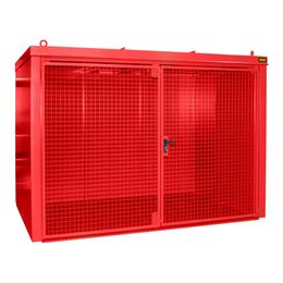 Bauer Südlohn Gasflaschen-Container GFC-B M4, lackiert, Feuerrot (4477-34-0000-2)
