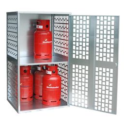 Bauer S&uuml;dlohn GFD-L 1 Gasflaschen-Depot aus verzinktem Stahlblech mit abschlie&szlig;barer T&uuml;r f&uuml;r Gasflaschenlagerung, 4495-04-0000-7 (4495-04-0000-0007)
