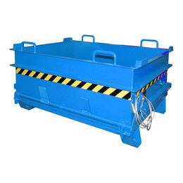Bauer S&uuml;dlohn Baustoffcontainer BC 500 (Steinklammer-Entriegelung), lackiert, Lichtblau (4445-06-0000-5012)