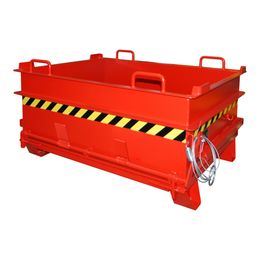 Bauer S&uuml;dlohn Baustoffcontainer BC 500 (Steinklammer-Entriegelung), lackiert, Feuerrot (4445-06-0000-3000)