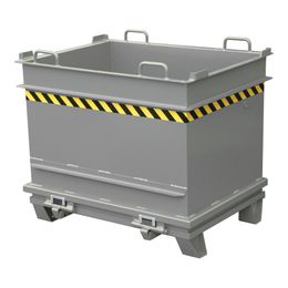 Bauer S&uuml;dlohn Baustoffcontainer BC 1000, lackiert, Mausgrau (4445-01-0000-7005)