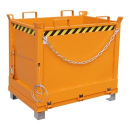 Bauer Südlohn Klappbodenbehälter FB 750, lackiert, Gelborange (4417-29-6000-1)