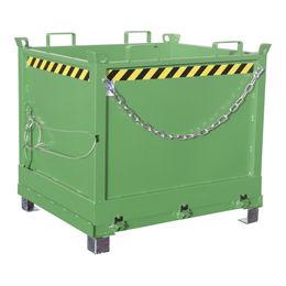 Bauer Südlohn Klappbodenbehälter FB 1000, lackiert, Resedagrün (4417-33-6000-4)