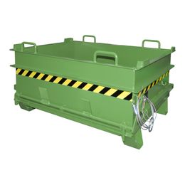 Bauer S&uuml;dlohn Baustoffcontainer BC 500 (Steinklammer-Entriegelung), lackiert, Resedagr&uuml;n (4445-06-0000-6011)