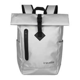 Travelite Freizeitrucksack »BASICS Roll-Up Rucksack Plane« Wanderrucksack Reiserucksack Streetpack Arbeitsrucksack Silver B/H/T: 26 cm x 60 cm x 15...