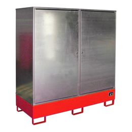 Bauer S&uuml;dlohn Gefahrstoff-Schrank GS-2, lackiert, Feuerrot (4495-21-0000-3000)