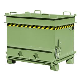 Bauer Südlohn Baustoffcontainer BC 1000 (Steinklammer-Entriegelung), lackiert, Resedagrün (4445-04-0000-4)