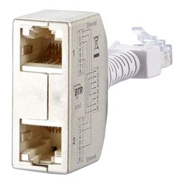 BTR NETCOM Cable-sharing-Adapter Ethernet/Ethernet 130548-03-E Set ; Metz Connect)