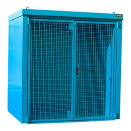Bauer S&uuml;dlohn Gasflaschen-Container GFC-B M2, lackiert, Lichtblau (4477-32-0000-5012)