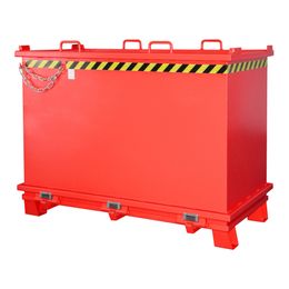 Bauer S&uuml;dlohn Klappbodenbeh&auml;lter SB 2000, lackiert, Feuerrot (4417-17-0000-3000)