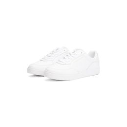 Tommy Hilfiger Plateausneaker »CASUAL CUPSOLE SNEAKER«, Freizeitschuh, Halbschuh, Schnürer mit goldfarbenem Logoschriftzug weiß 39 39 Basic...