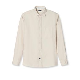 OLYMP Flanellhemd casual, modern fit, Kentkragen, unifarben beige XL - N-Gr N-Gr XL Langarmhemd von OLYMP