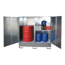 Bauer S&uuml;dlohn Gefahrstoff-Schrank GS-2, lackiert, Mausgrau (4495-21-0000-7005)