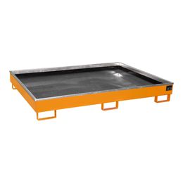 Bauer Südlohn Regalwanne mit PE-Einsatz RW 1800 PE, lackiert, Gelborange (4518-52-0000-1)